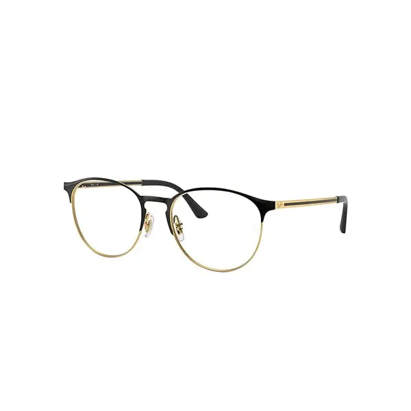 Ray-ban Optics Eyeglasses Frame - Black On Gold