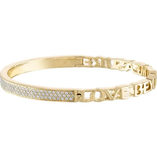 EDEN PRESLEY Love & Happiness Diamond Bangle - Love Luck & Happiness
