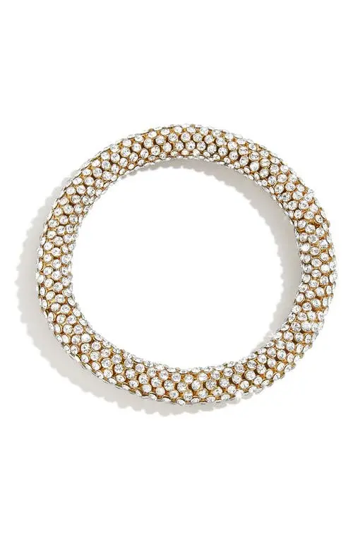Baublebar Pavé Crystal Stretch Bangle - Gold