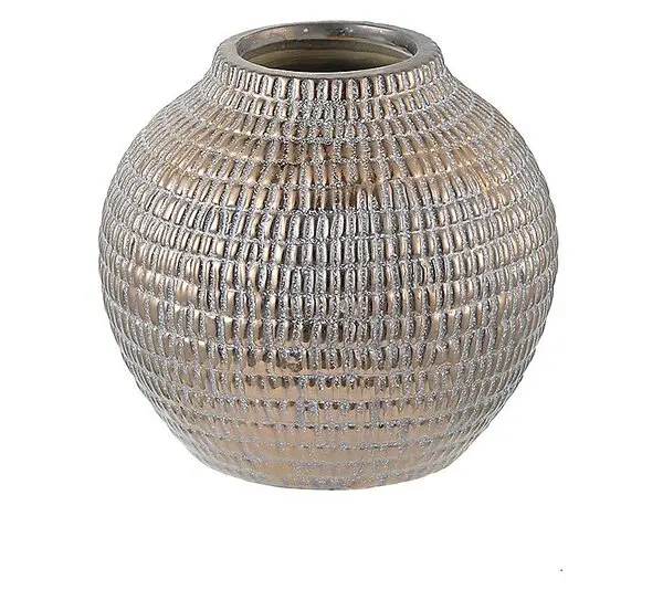 BARBARA KING 7.5' Ceramic Metallic Pot