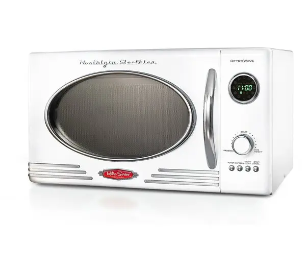 NOSTALGIA Retro 0.9 Cubic Foot Microwave Oven