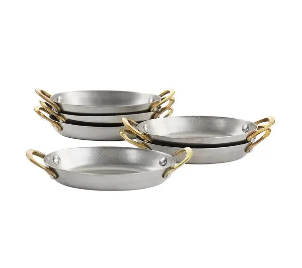 MARTHA STEWART Mini Vintage Oval Au Gratin Pan Et Of 6 - One-color