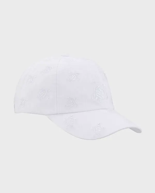 Vilebrequin Embroidered Cotton Cap - White
