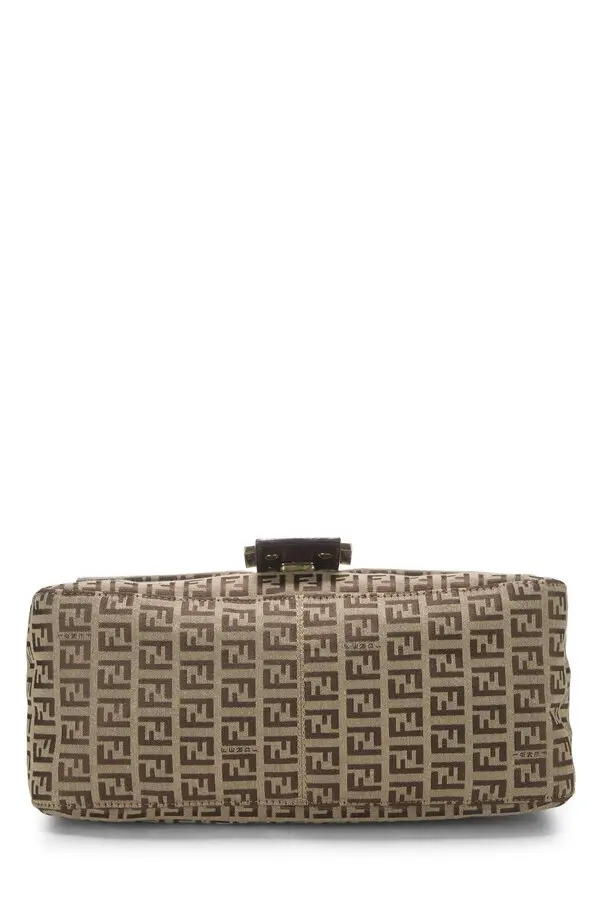 Fendi Zucchino Canvas Mama Shoulder Bag - Brown