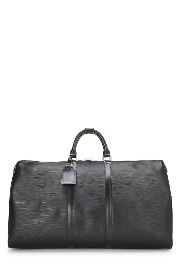 LOUIS VUITTON Epi Keepall 55 Travel Bag - Black