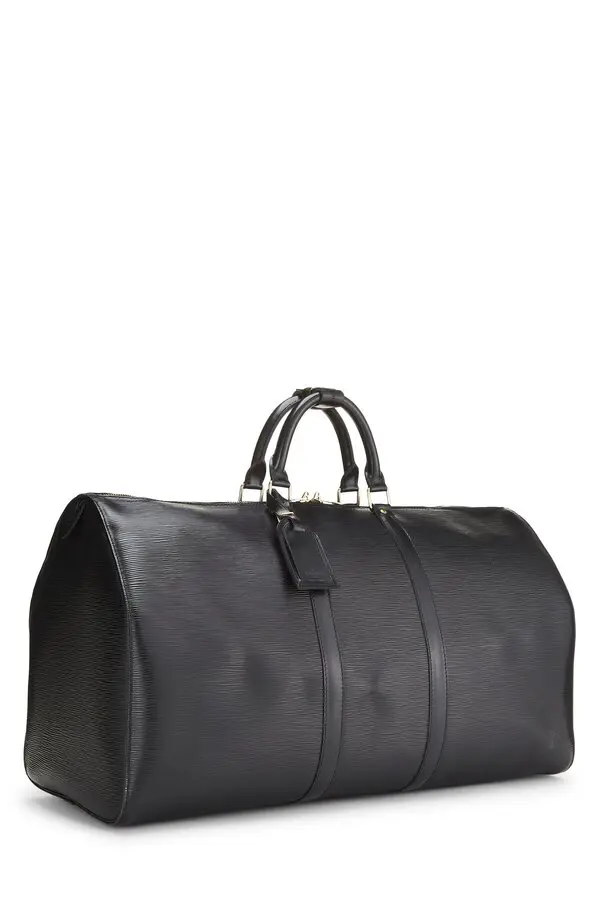 LOUIS VUITTON Epi Keepall 55 Travel Bag - Black