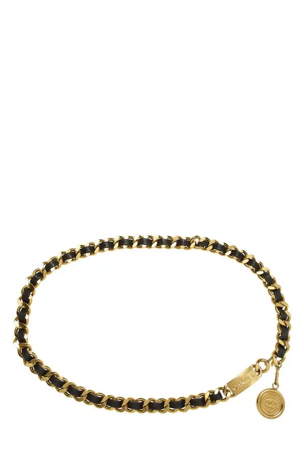 Chanel Tone 'cc' Chain Belt - Black