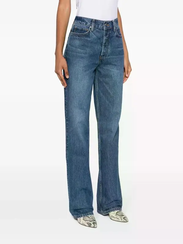 ANINE BING Olsen High-rise Straight-leg Jeans