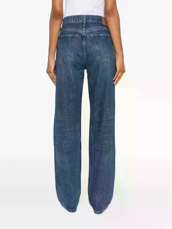 ANINE BING Olsen High-rise Straight-leg Jeans