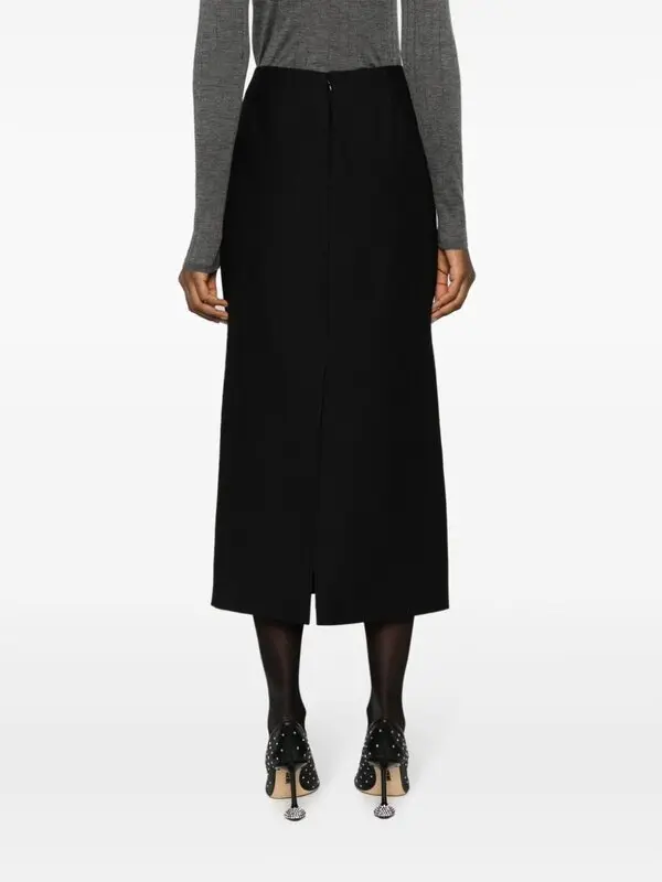 Valentino Garavani Rear-slit Midi Skirt