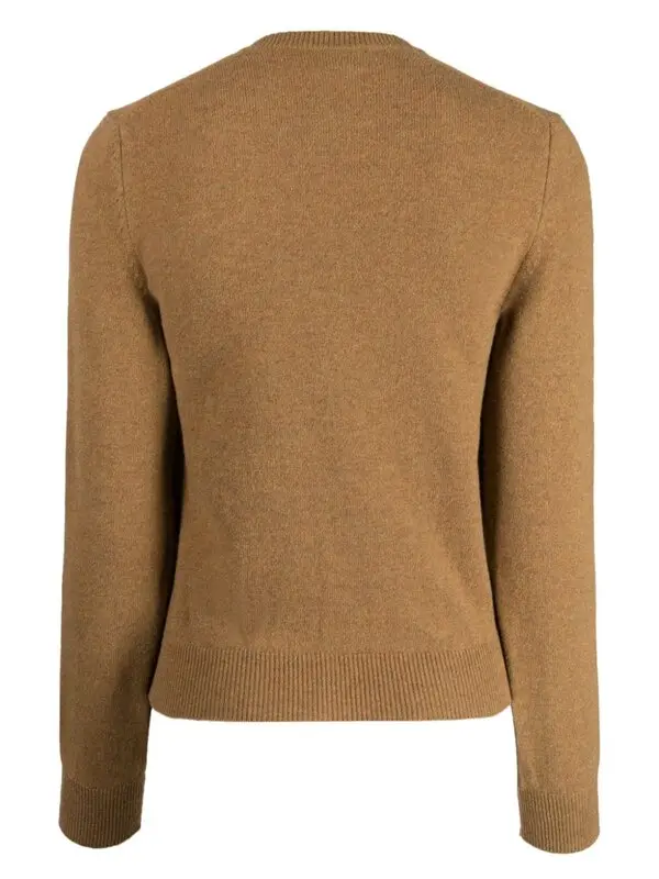 Play Comme Des Garcon Fine-knit Wool Cardigan - Brown
