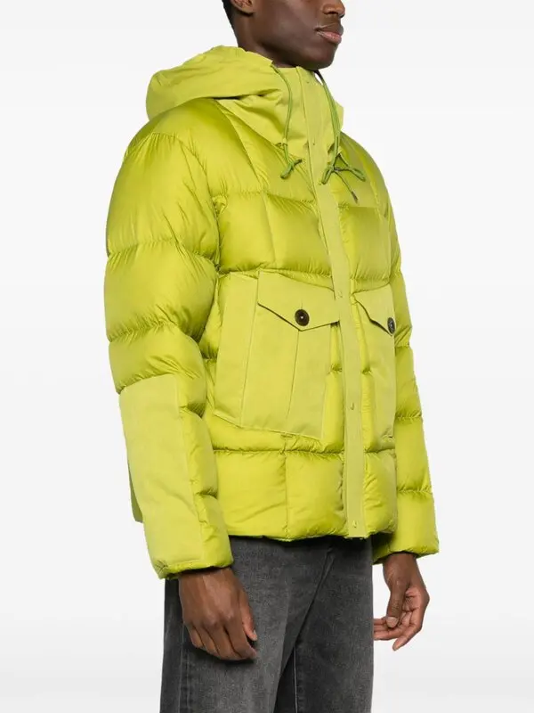 TEN C Tempest Combo Down Jacket - Green