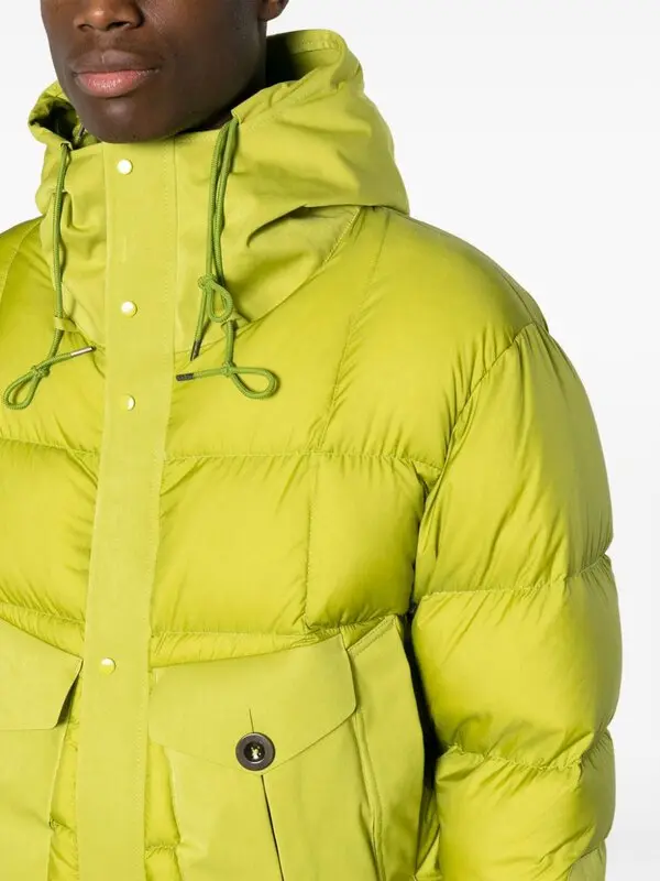 TEN C Tempest Combo Down Jacket - Green