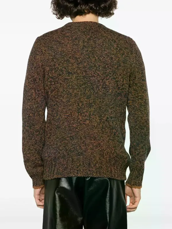 BARBA NAPOLI Speckle-knit Virgin Wool Jumper