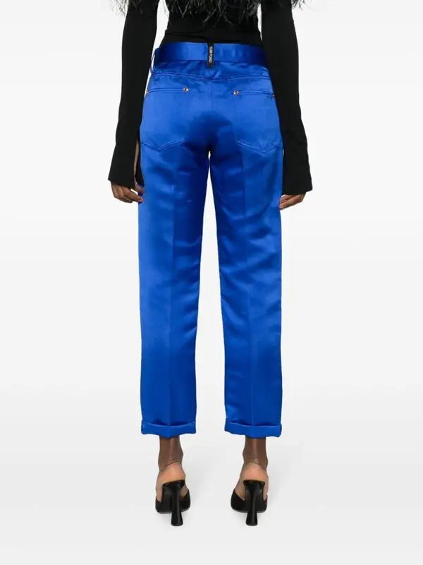 TOM FORD Cropped Silk Satin Trousers