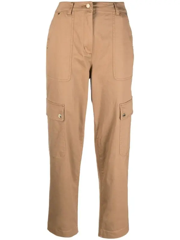 Michael Kors Tapered Organic Cotton Cargo Trousers