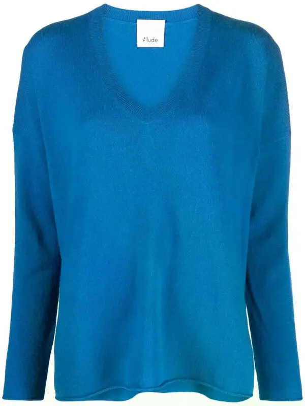 ALLUDE V-neck Cashmere Jumper