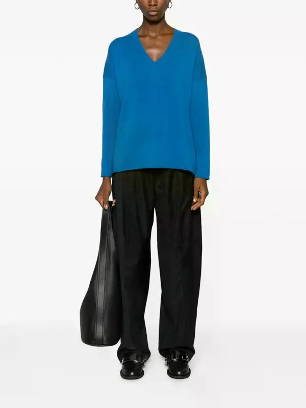 ALLUDE V-neck Cashmere Jumper