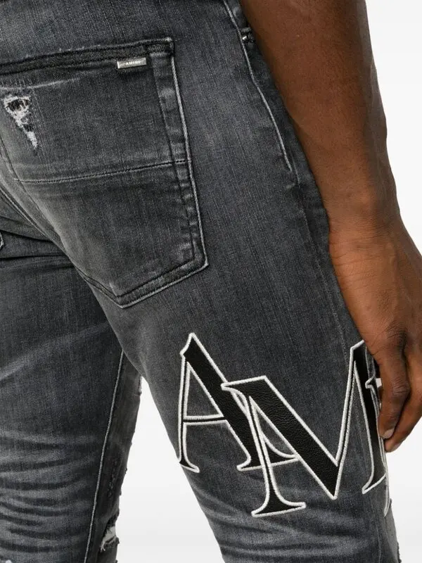 現行モデル 最安値AMIRI JEANS WITH LOGO Shop Jeans with Amiri logo on Sale at BeyondStyle – Get
