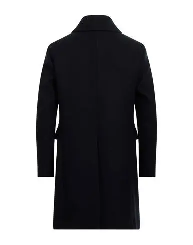 Dsquared2 Double-breasted Virgin Wool Blend Coat - Blue