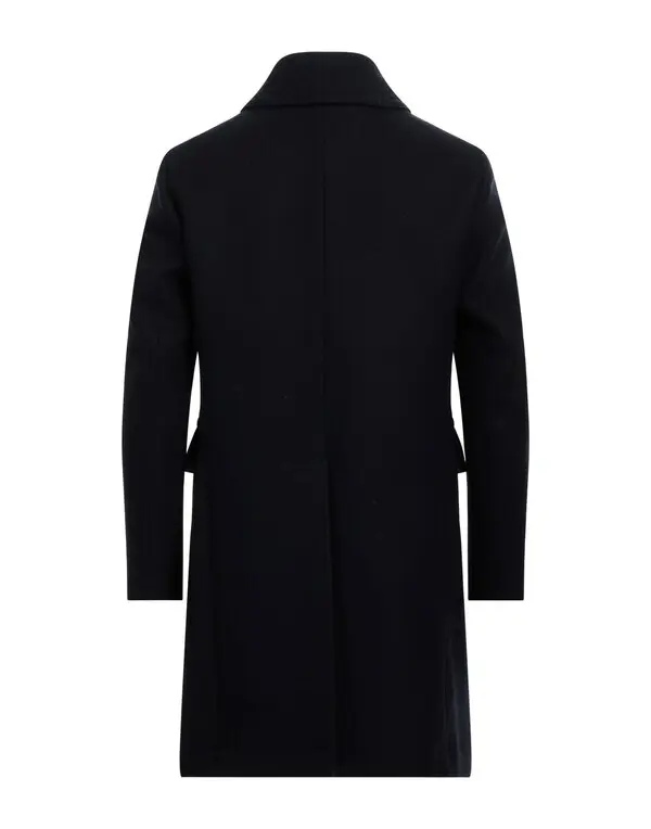 Dsquared2 Double-breasted Virgin Wool Blend Coat - Blue