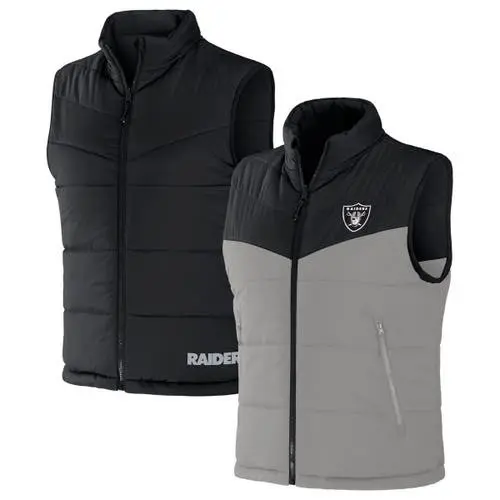 NFL X DARIUS RUCKER Collection Fanatics Las Vegas Raiders Colorblocked Full-zip Vest - Black