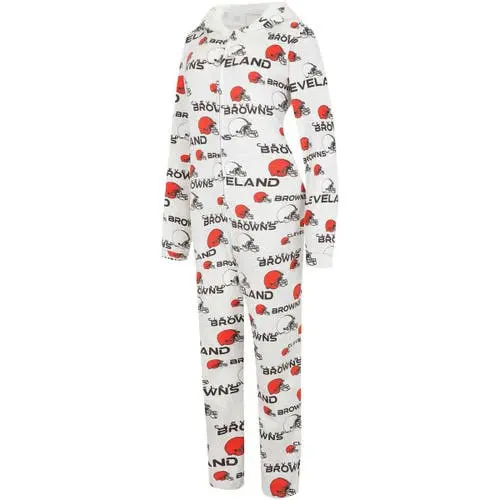 CONCEPTS SPORT Cleveland Browns Docket Hoodie Full-zip Union Suit