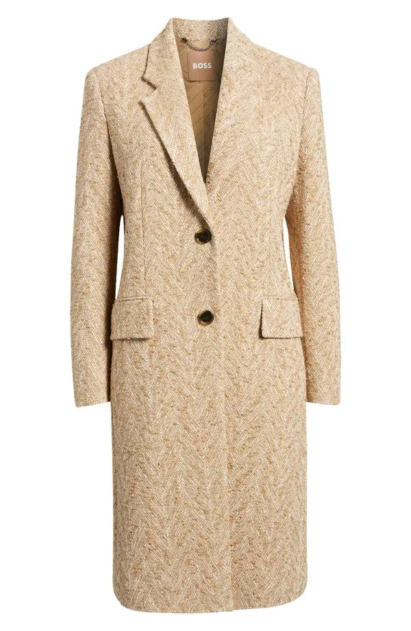 BOSS Catara Longline Tweed Jacket