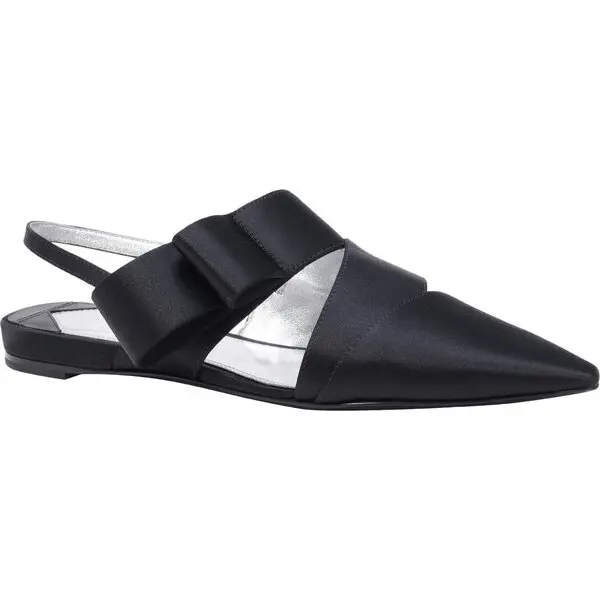 Kate Spade New York Bianca Pointed Toe Slingback Flat - Black