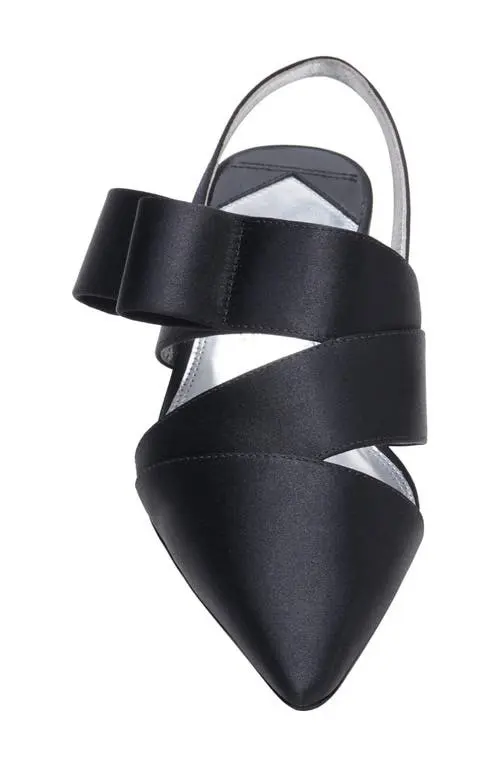 Kate Spade New York Bianca Pointed Toe Slingback Flat - Black