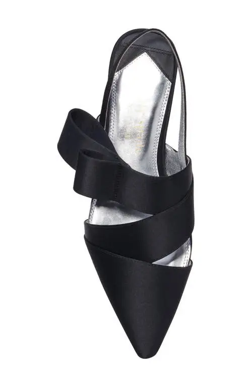 Kate Spade New York Bianca Pointed Toe Slingback Flat - Black