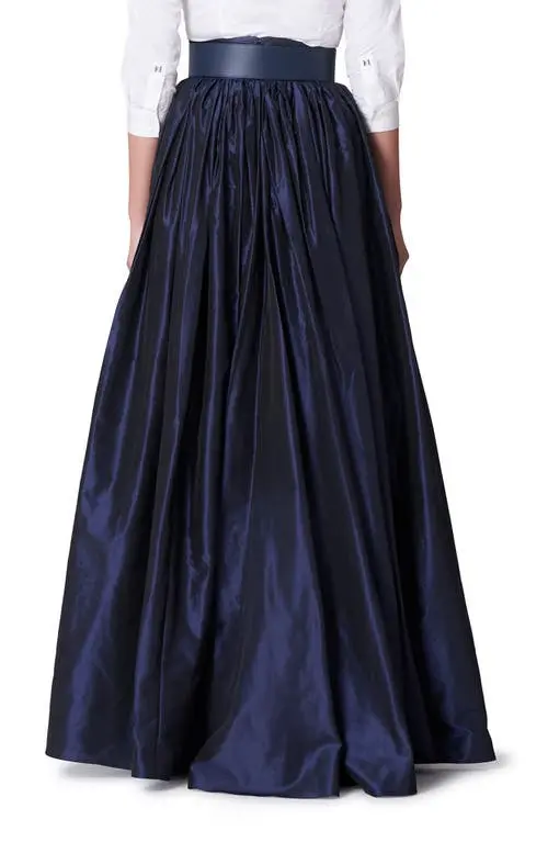 Carolina Herrera High Waist Silk Ball Skirt - Midnight