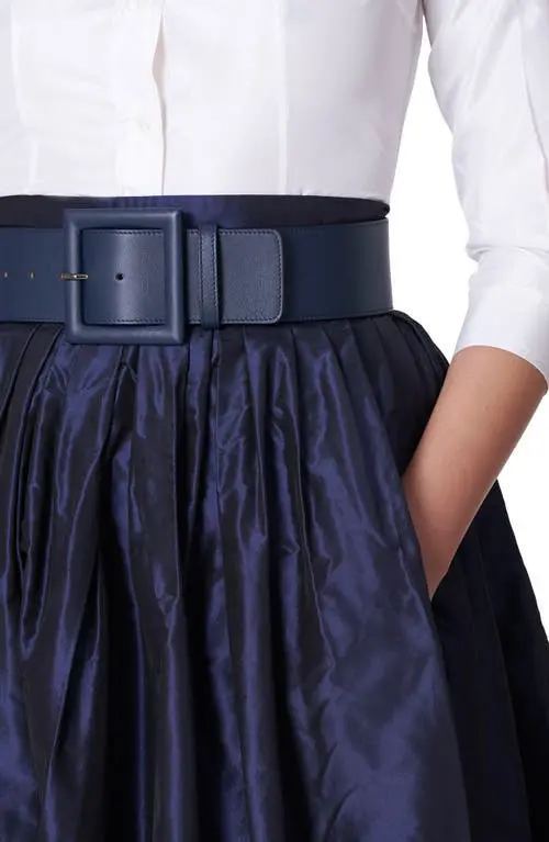 Carolina Herrera High Waist Silk Ball Skirt - Midnight