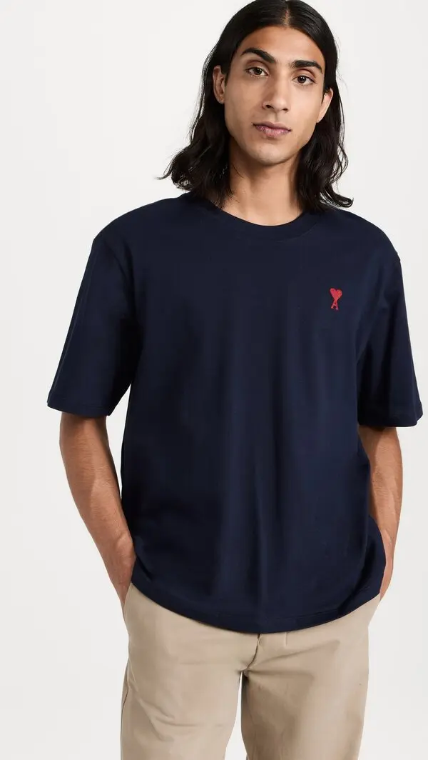 AMI Paris Red De Coeur T-shirt