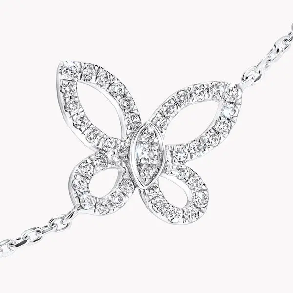 Graff Mini Butterfly Silhouette Diamond Bracelet