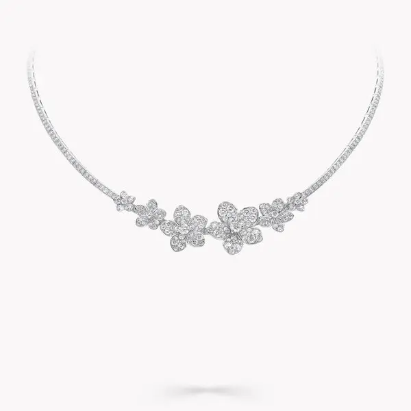 Graff Wild Flower Diamond Necklace - White Gold