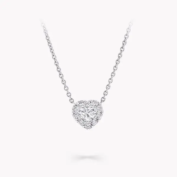 Graff Icon Heart Shape Diamond Pendant - White Gold
