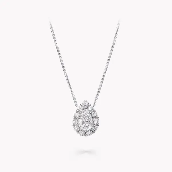 Graff Icon Pear Shape Diamond Pendant - White Gold