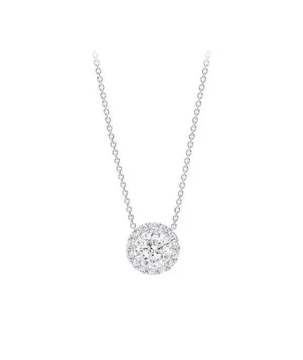 Graff Icon Round Diamond Pendant - White Gold