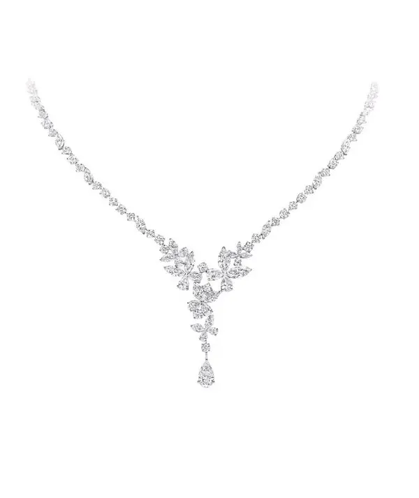 Graff Classic Butterfly Diamond Necklace - White Gold