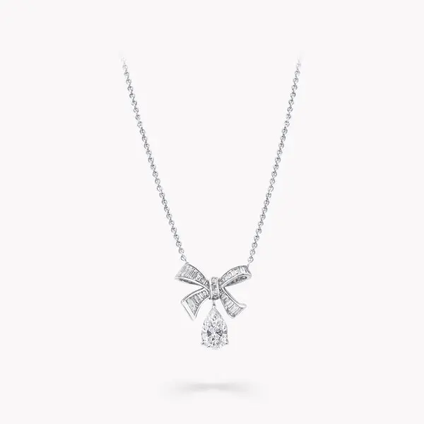 Graff Tilda's Bow Diamond Pendant - White Gold
