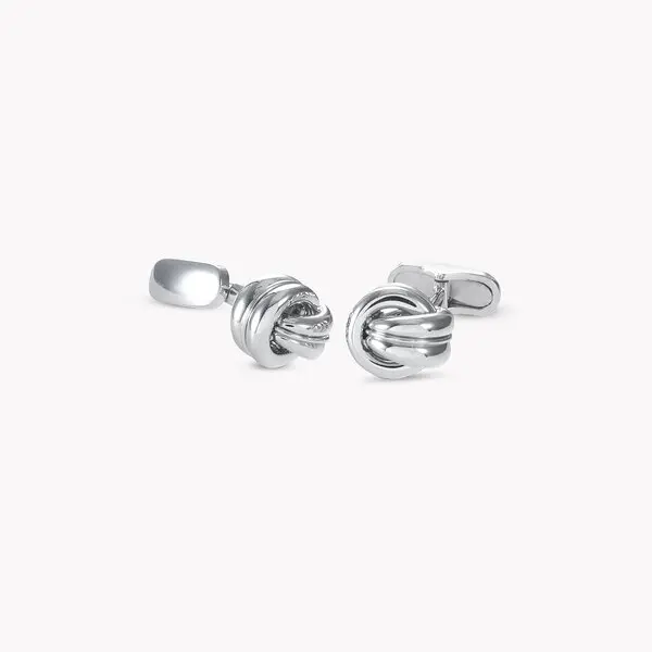 Graff Love Knot Cufflinks - White Gold