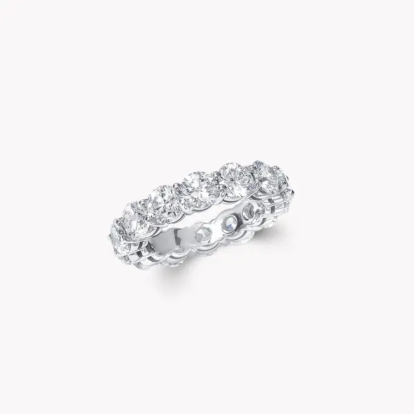 Graff Shared Claw Round Diamond Wedding Band - Platinum