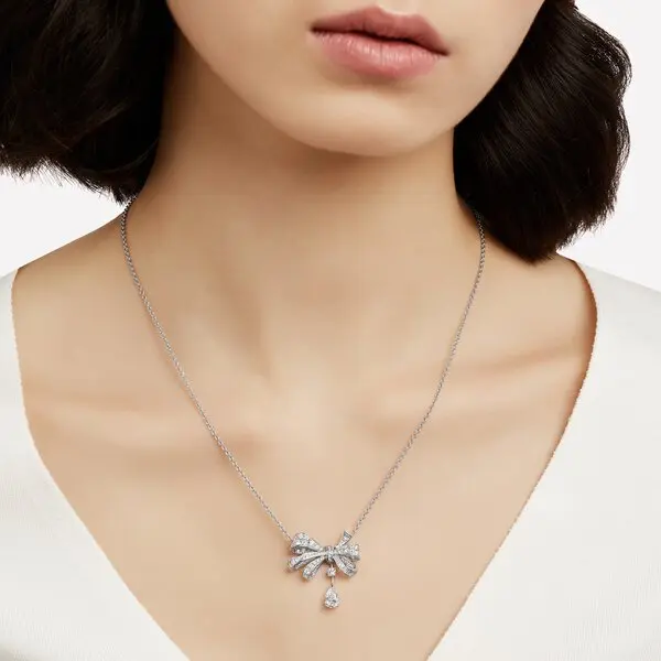 Graff Tilda's Bow Classic Diamond Drop Pendant