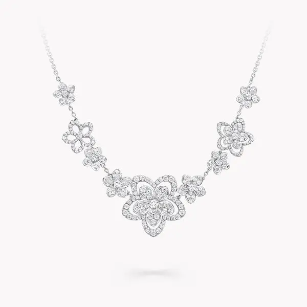 Graff Wild Flower Diamond Necklace - White Gold