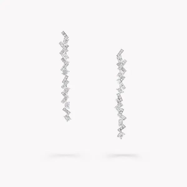 Graff Threads Diamond Drop Earrings - White Gold