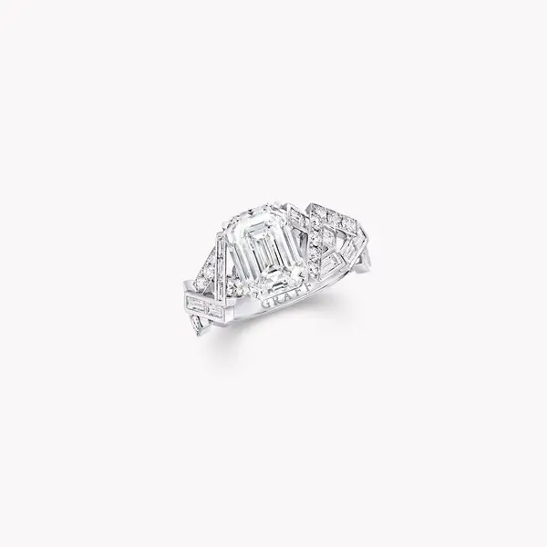 Graff Threads Solitaire Diamond Ring - White Gold