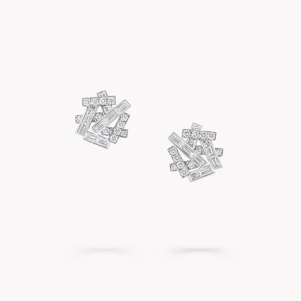 Graff Threads Diamond Stud Earrings - White Gold