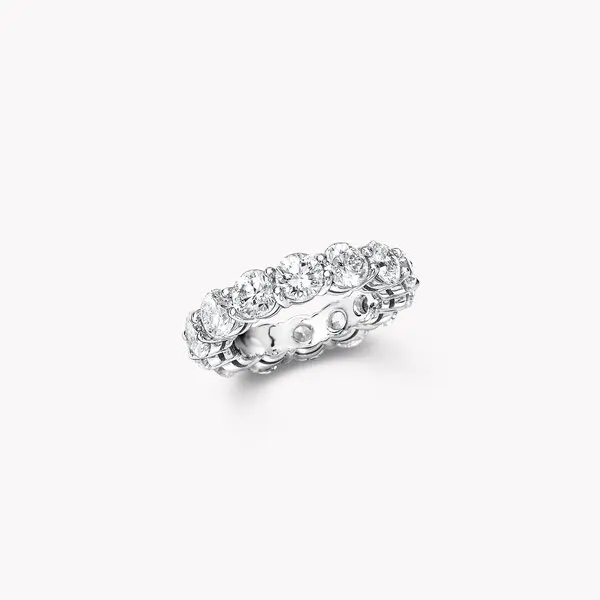 Graff Shared Claw Round Diamond Band - Platinum