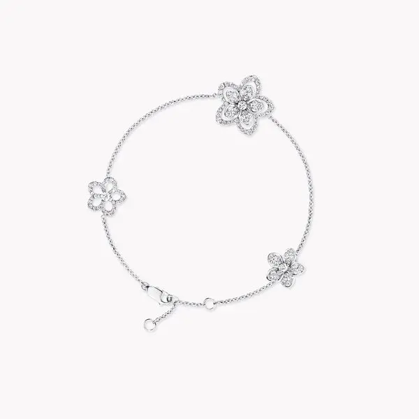Graff Wild Flower Diamond Bracelet - White Gold